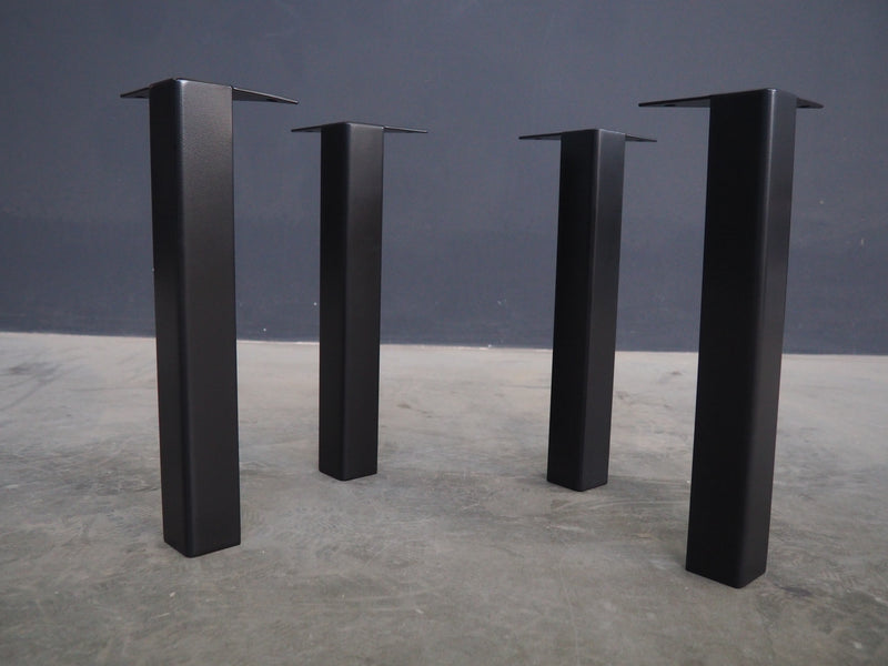 28" Angle Steel Table Legs with Braces, Height 26" - 32" Set(4) - balasagun