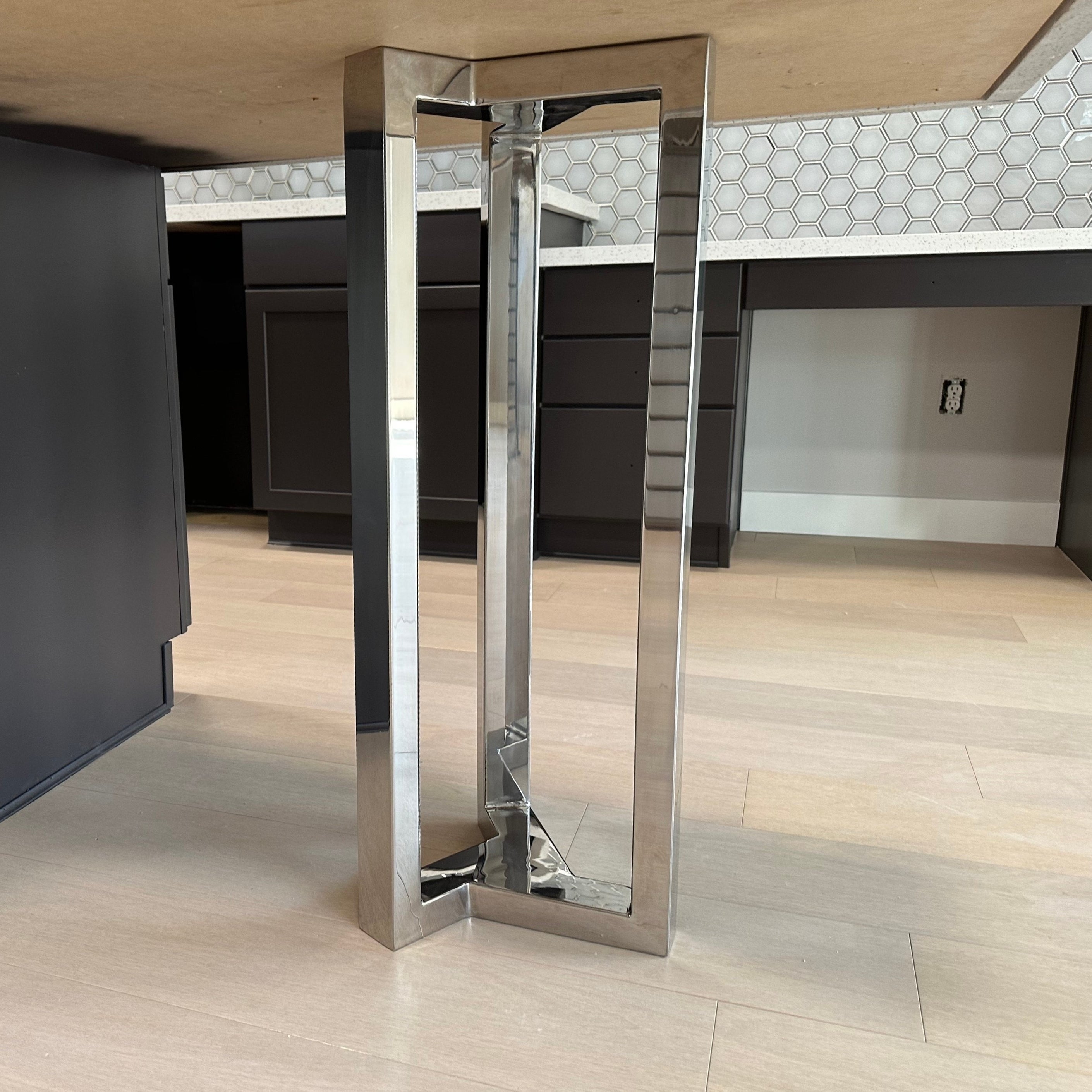 35'' 3-WAY Round Stainless Steel Kitchen Island& Counter Base - balasagun