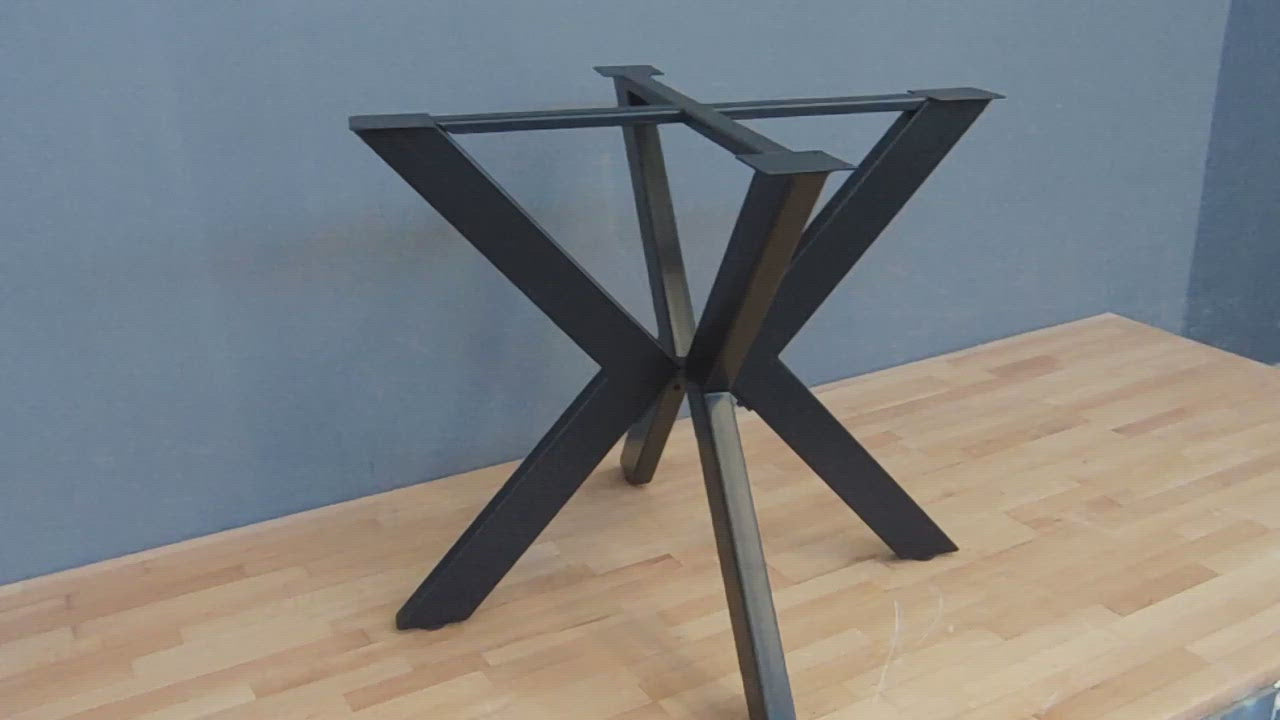28" Steel Round Table Base | Custom Handcrafted for 40-46" Tops ...