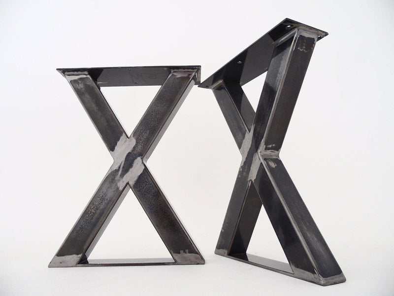 16" X-frame Modern Bench Legs - balasagun