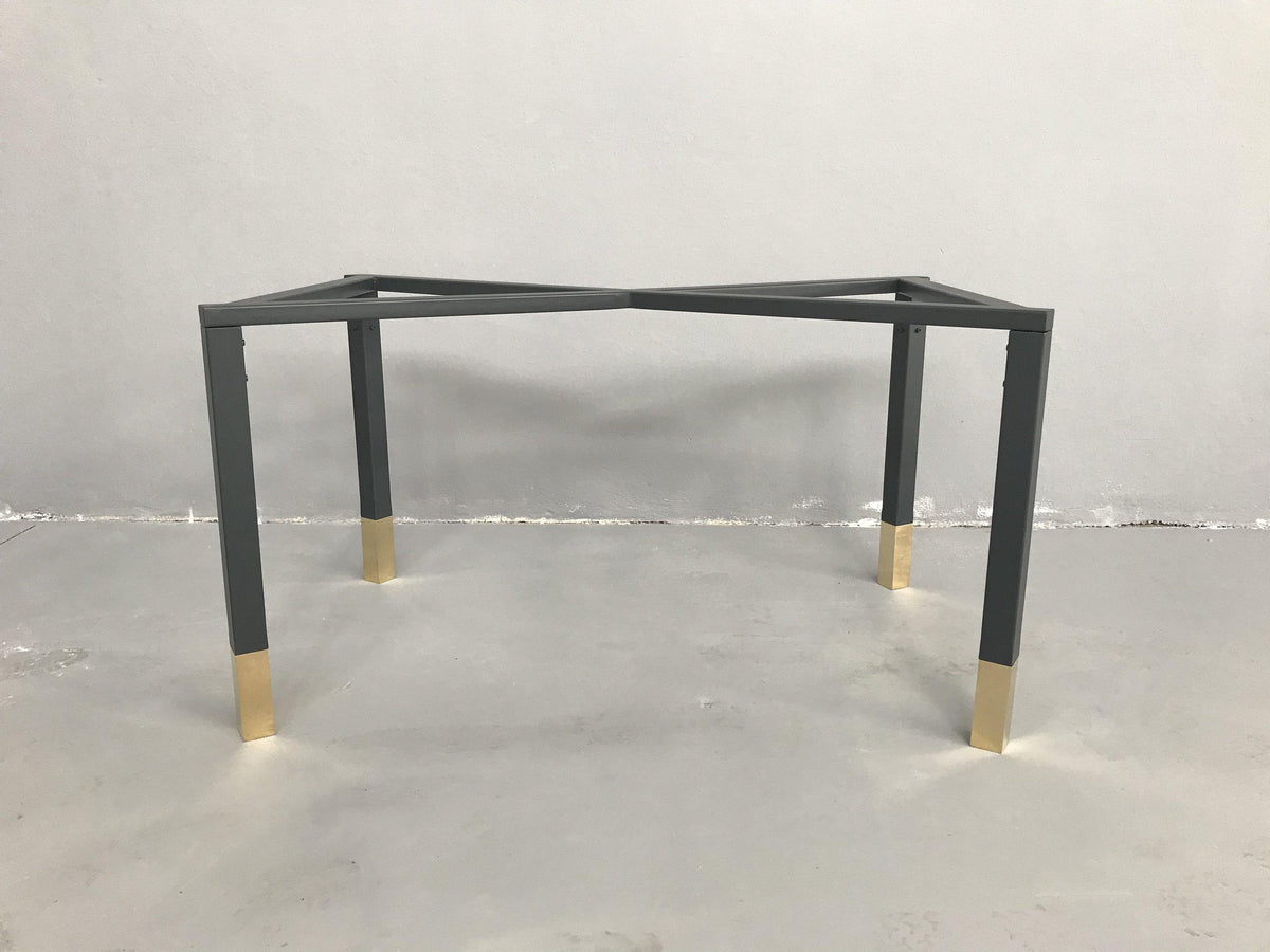 Post Gold Steel Table Base For Dining Rooms | Balasagun - balasagun