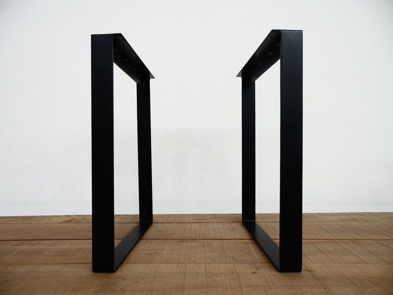 28" Wide Flat Steel Table Legs,28" Wide Bases, Height 26" 30" Set(2 ...