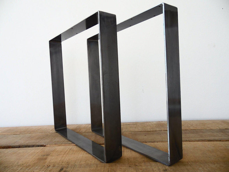 28" Wide Flat Steel Table Legs,28" Wide Bases, Height 26" 30" Set(2 ...