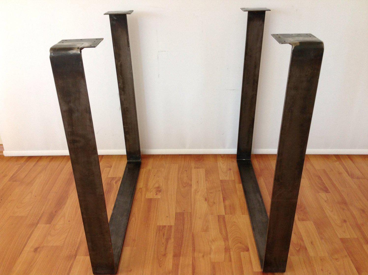 28 "x 20" Flat Steel Table Leg, Height 26" To 32" Set(2) - balasagun