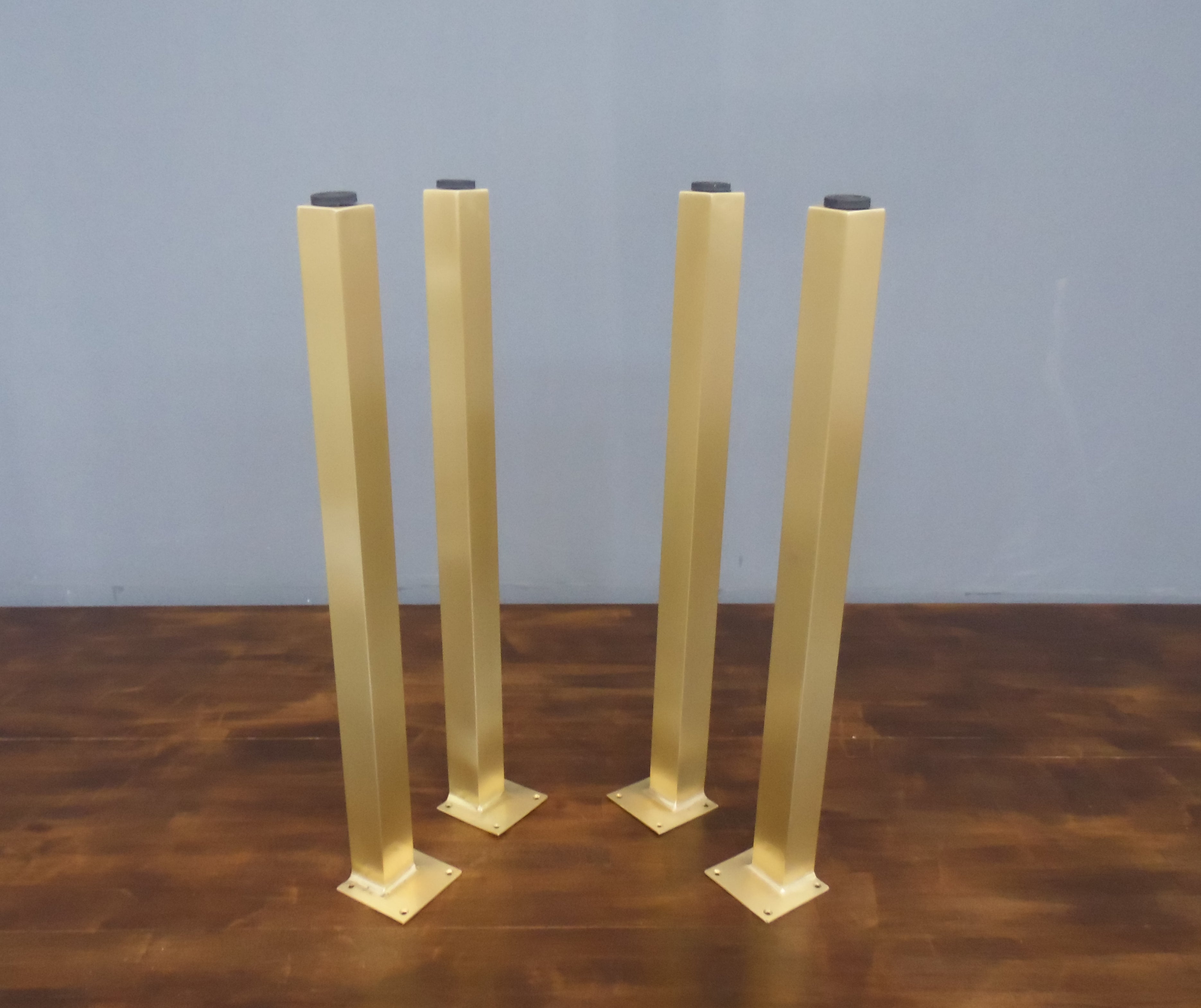 28" Steel Post Modern Brass Furniture Legs -Custom Made | Balasagun ...