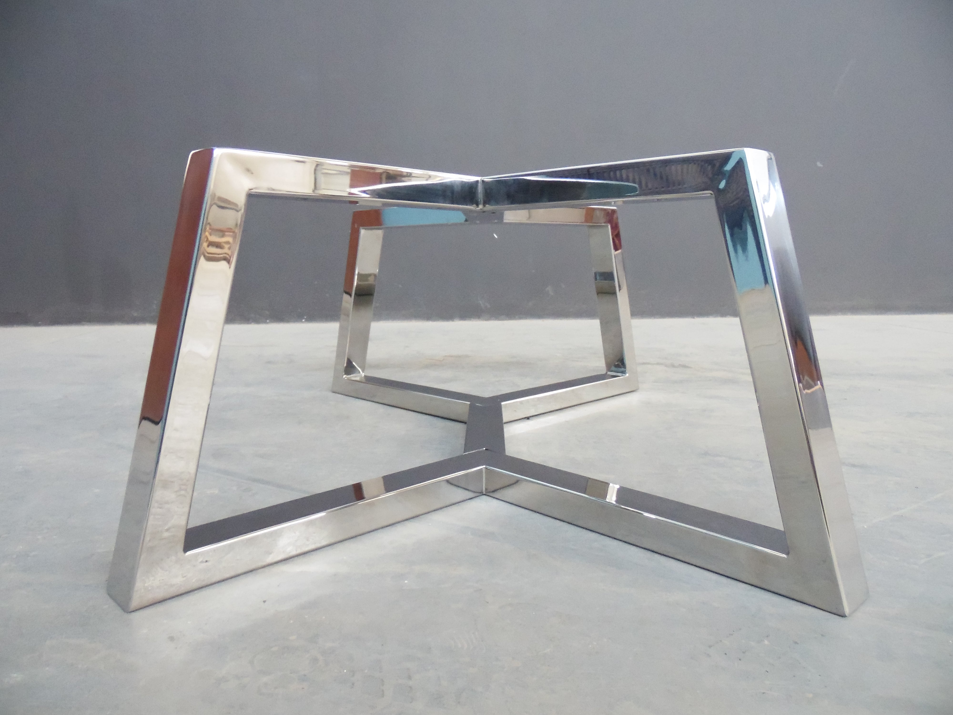 Handcrafted Stainless Steel Coffee Table Base | Premium Metal Legs for ...