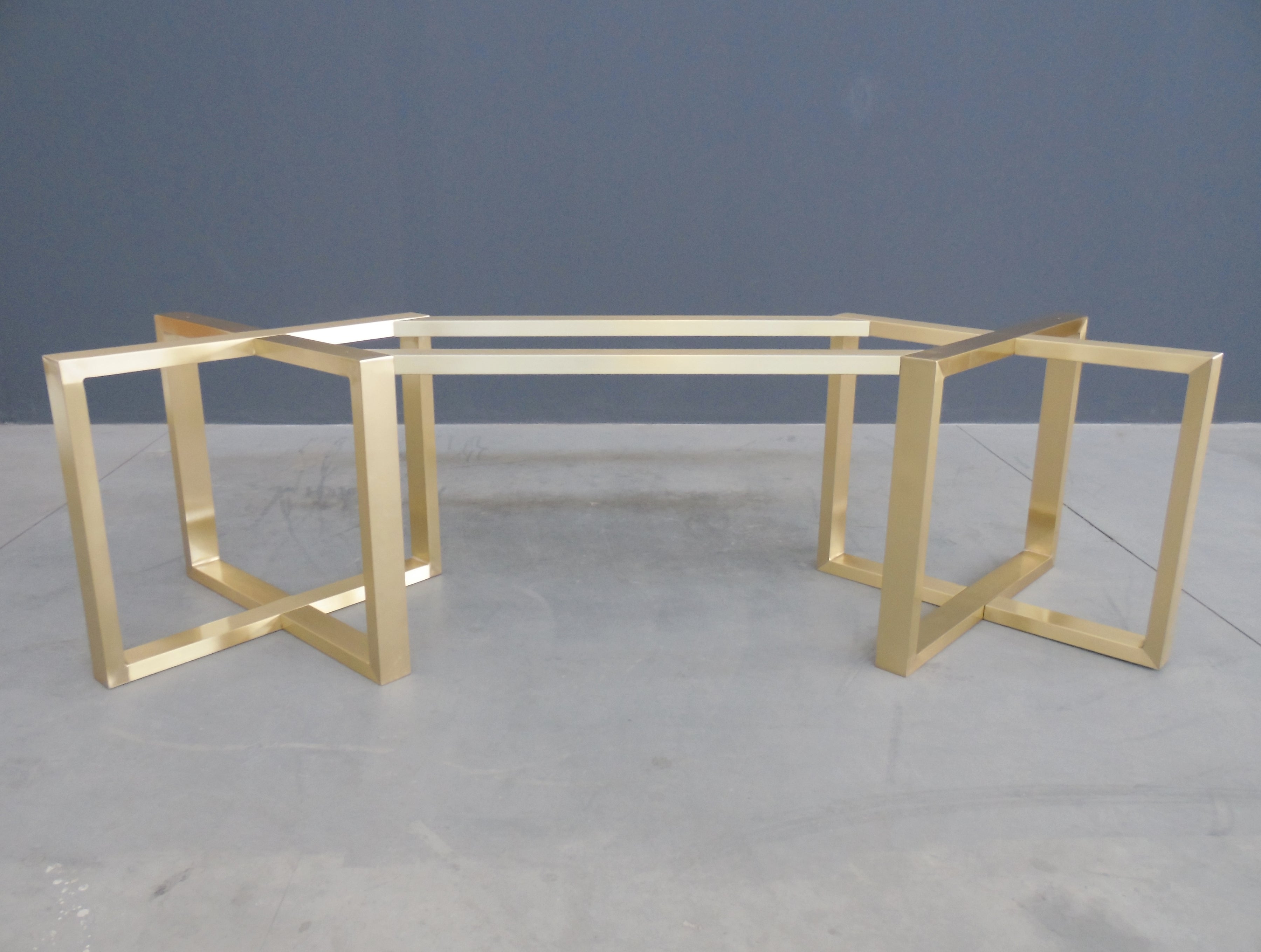 Metal Dining Table Base | Custom Modern Steel,Brass,Stainless Steel ...