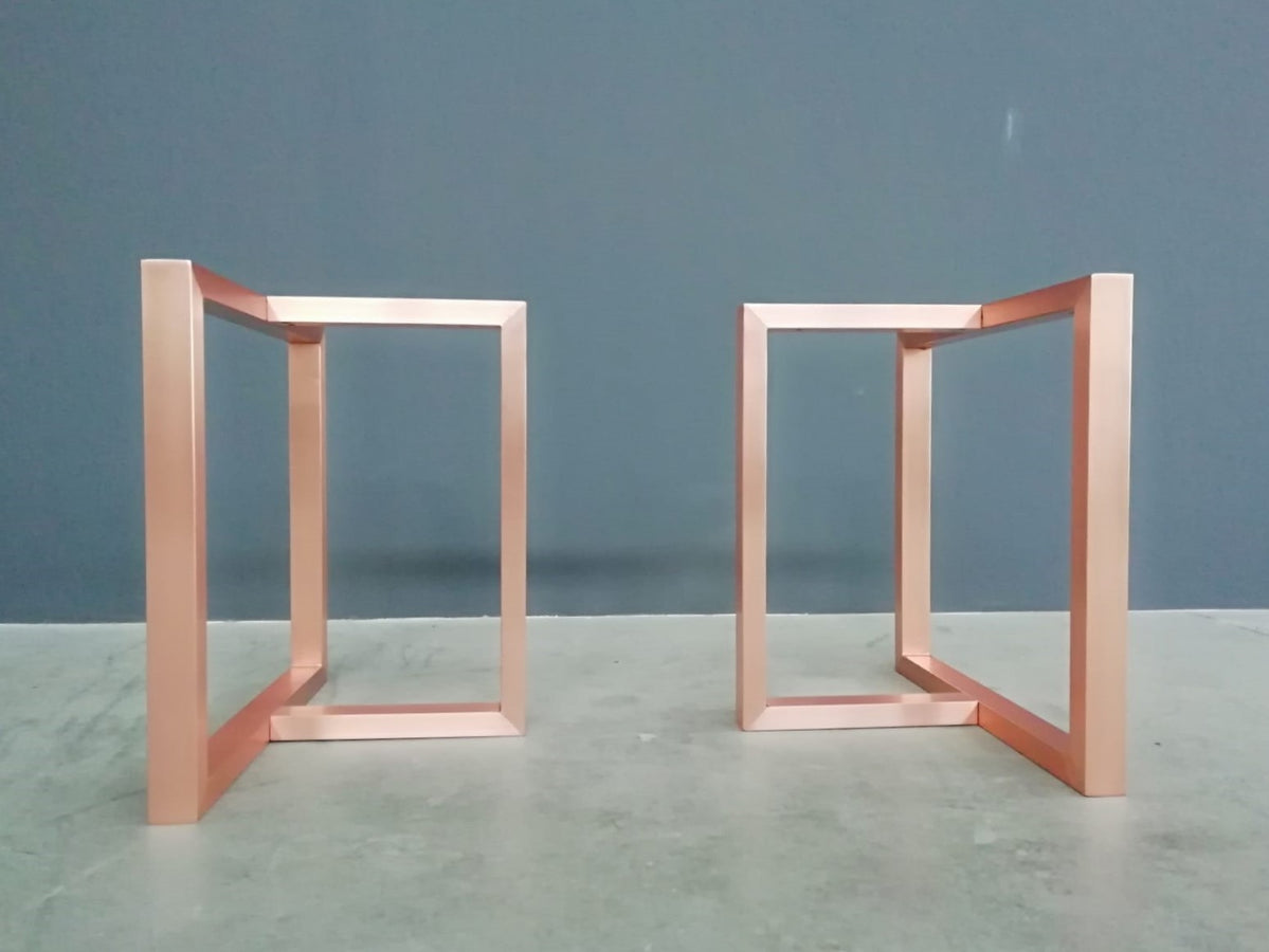 Copper Table Base For Modern Table With Metal Legs - balasagun