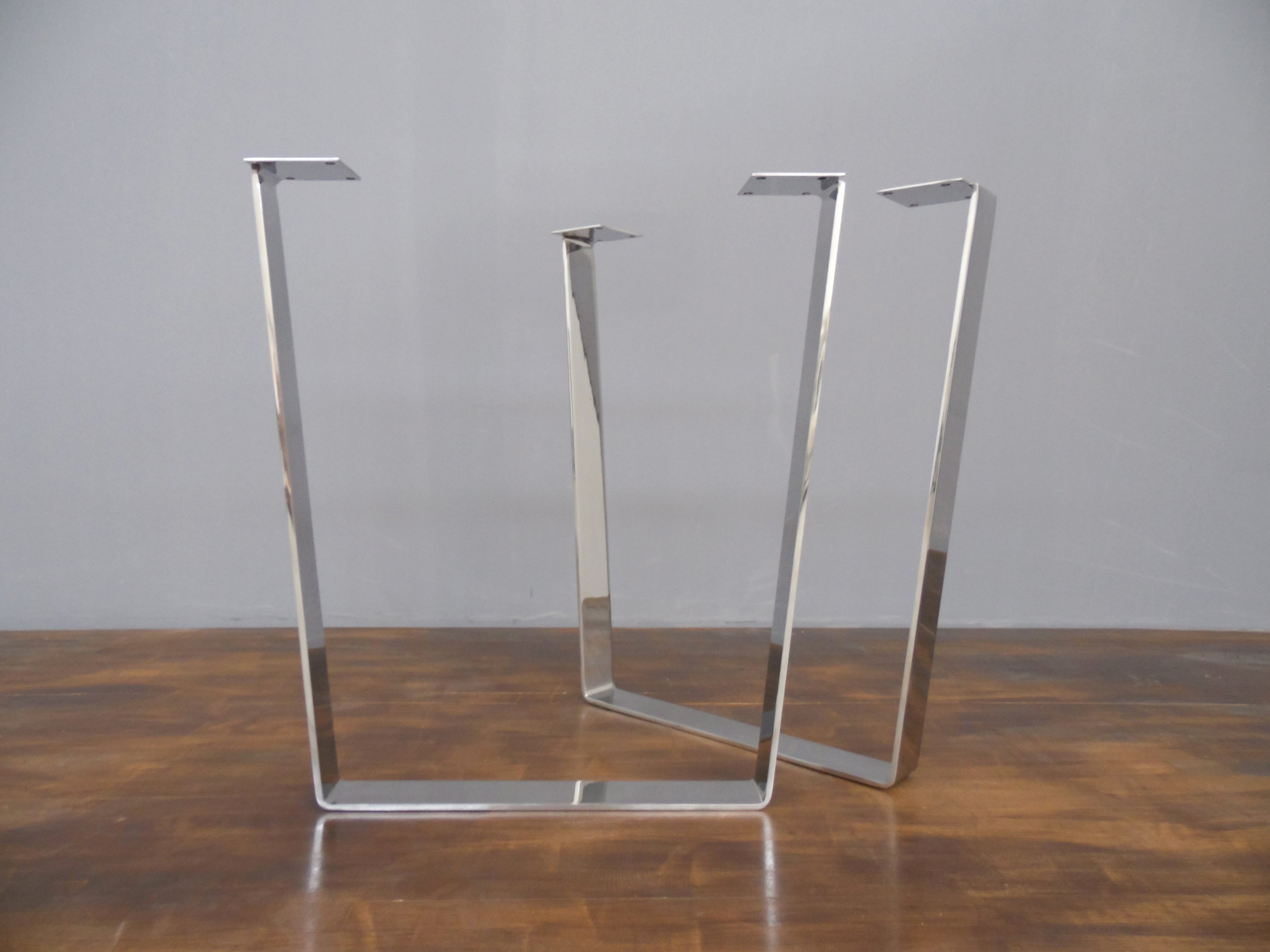 Brass and Stainless Modern Dining Table Legs -Custom Made | Balasagun ...