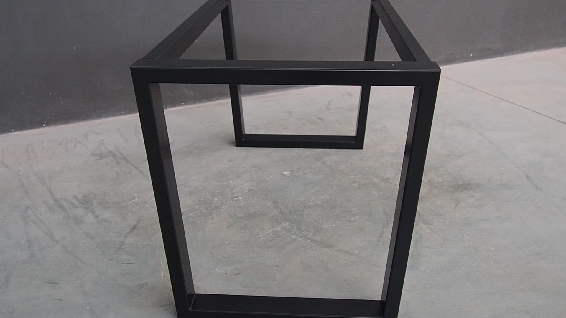 Trapezoid Frame Metal Dining Table Base - balasagun