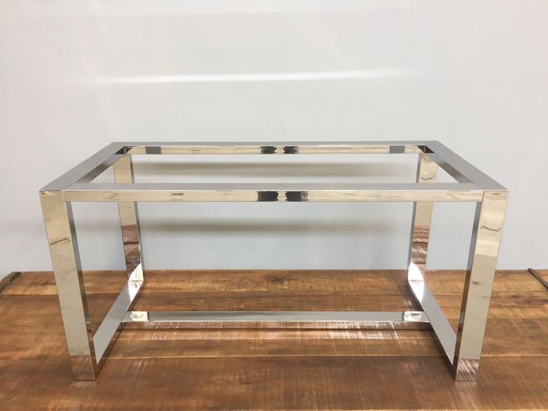 Modern Dining Long Table Base 28 H x 28 W x 52 L Table Base Height 26 32