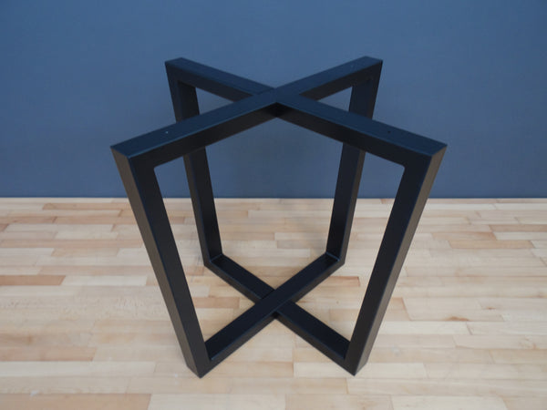 Tapered Trapezoid Steel Round Dining Table Base - balasagun