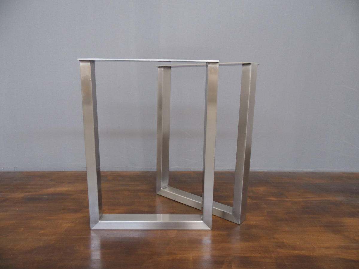 28" Frame Stainless Steel Tube Desk Legs, Base Width 20" Set(2) - balasagun